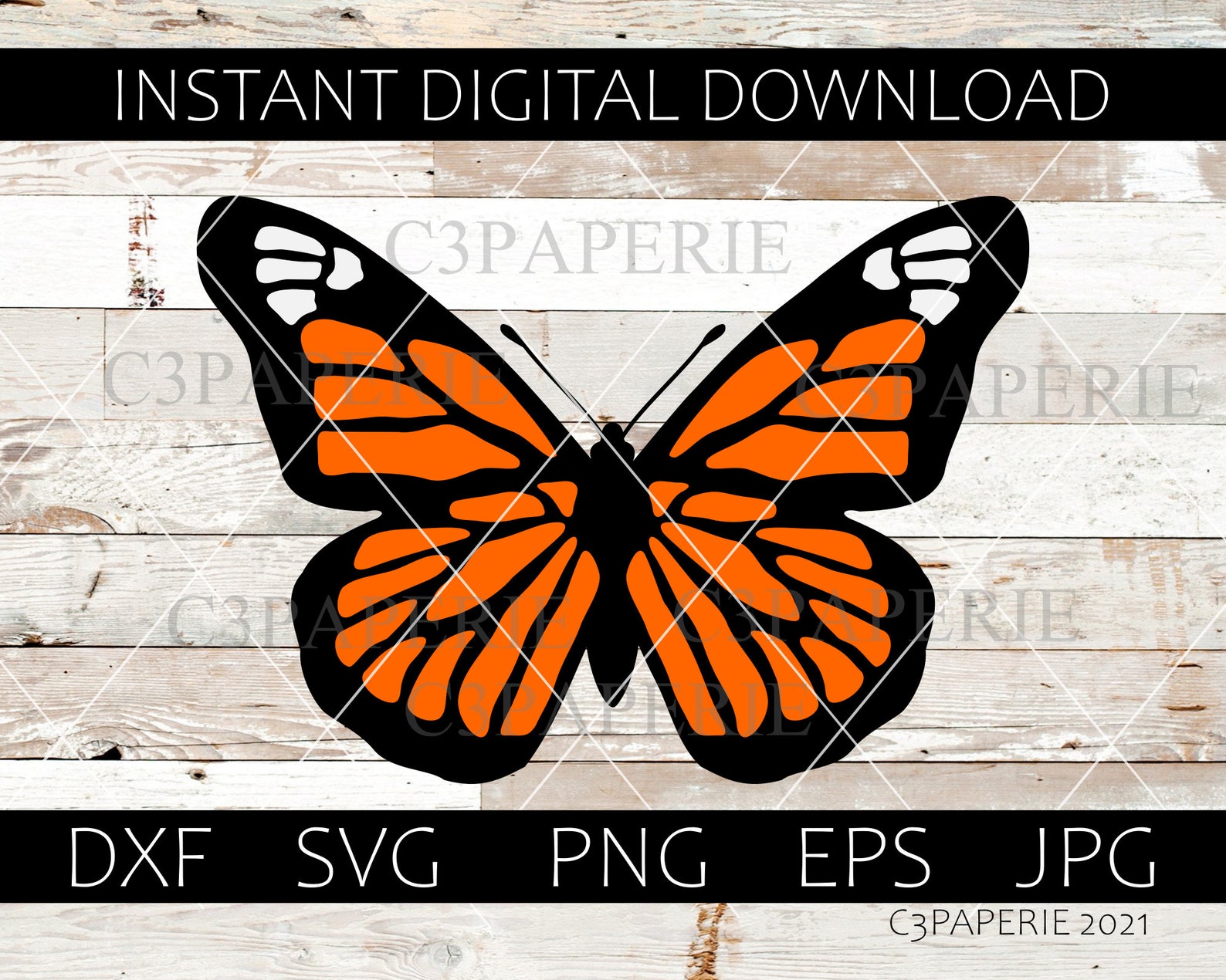 Monarch Butterfly Svg Digital Download Vector Art Bundle - Etsy