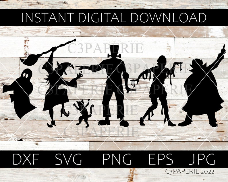 Halloween Dancers Svg, Halloween Bundle, Disco Dracula, Mummy Dancing ...