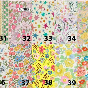 Liberty Print Letters, Cut Out Fabric Letters, Iron on Letters, Letter ...