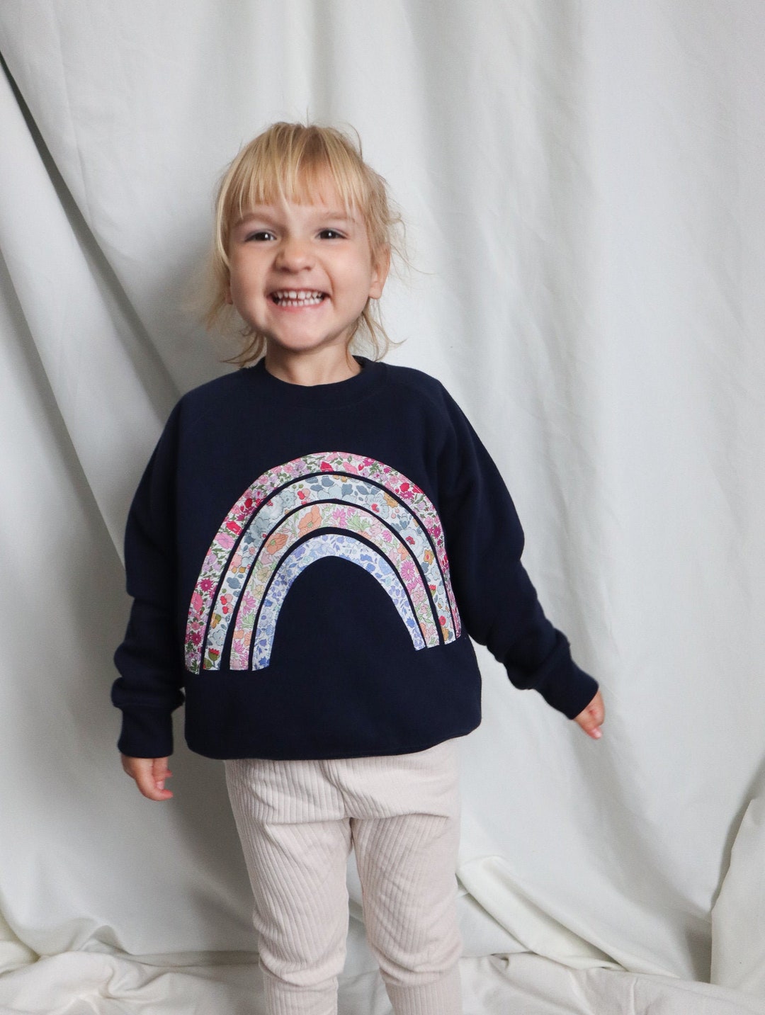 Liberty Kids Rainbow Jumper, Young Girls Sweater, Gift for Kids, Girls ...