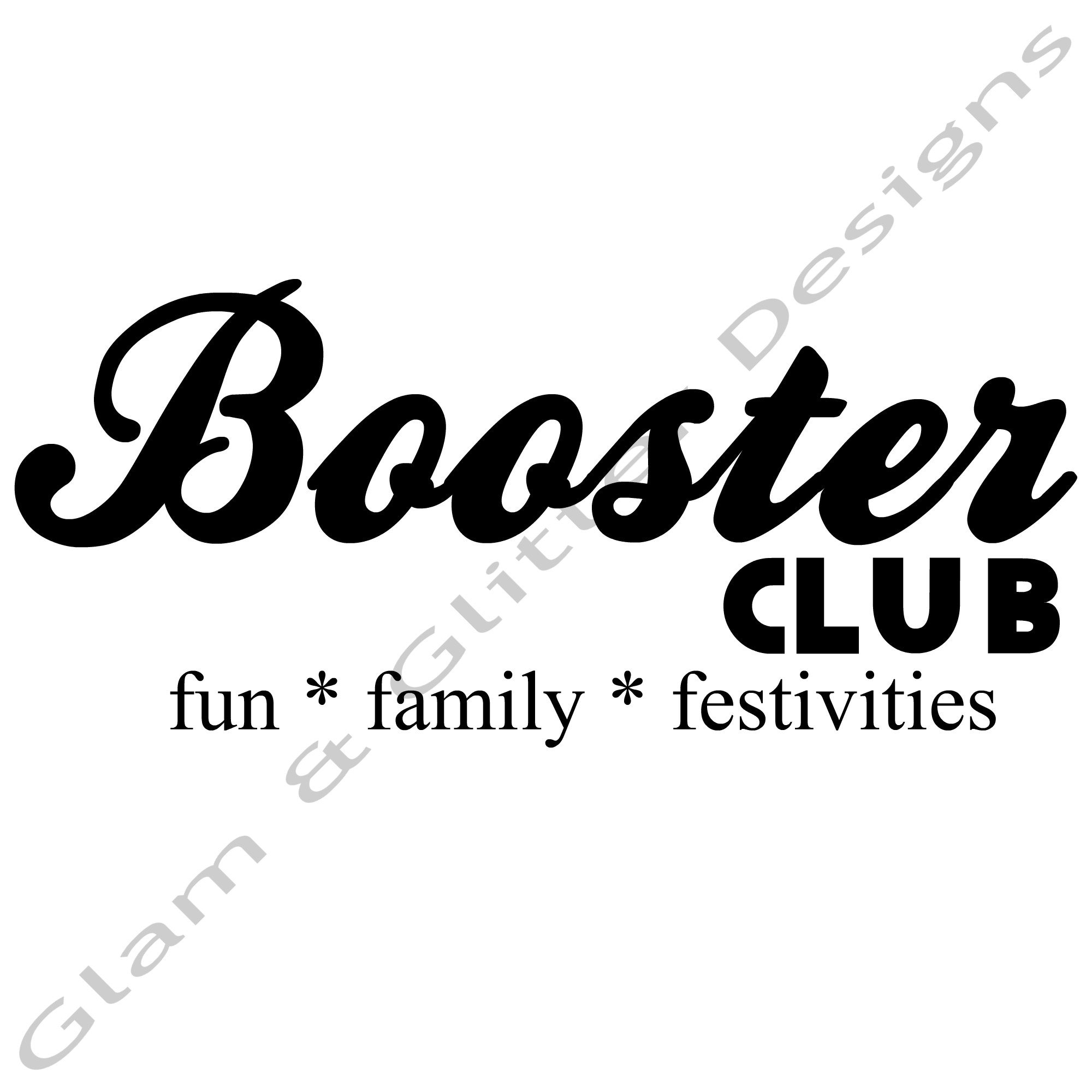 Booster Club SVG PNG JPG Downloadable File - Etsy