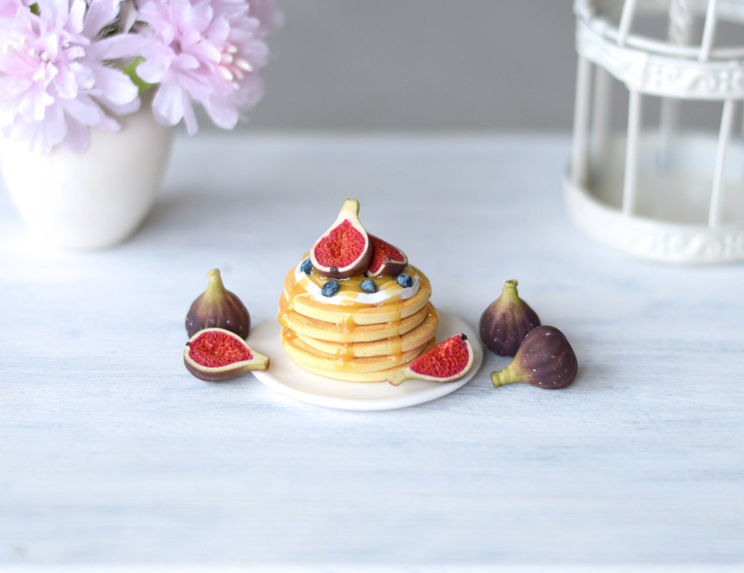 1:4 Miniature Pancakes for BJD, Set of 5 Clay Pancakes for MSD Dolls ...