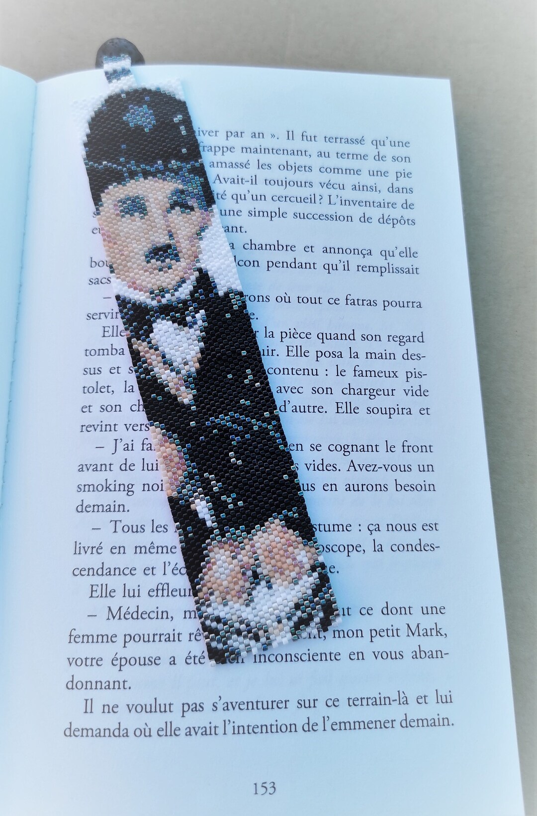 Charlie Chaplin Woven Bead Bookmark - Etsy