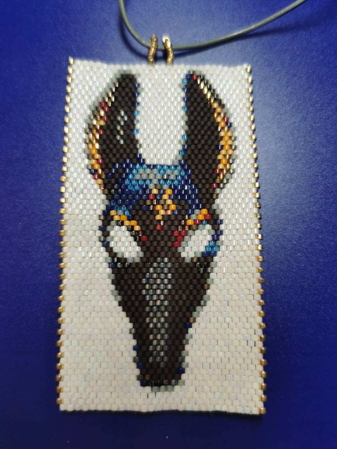 Anubis Woven Bead Pendant - Etsy