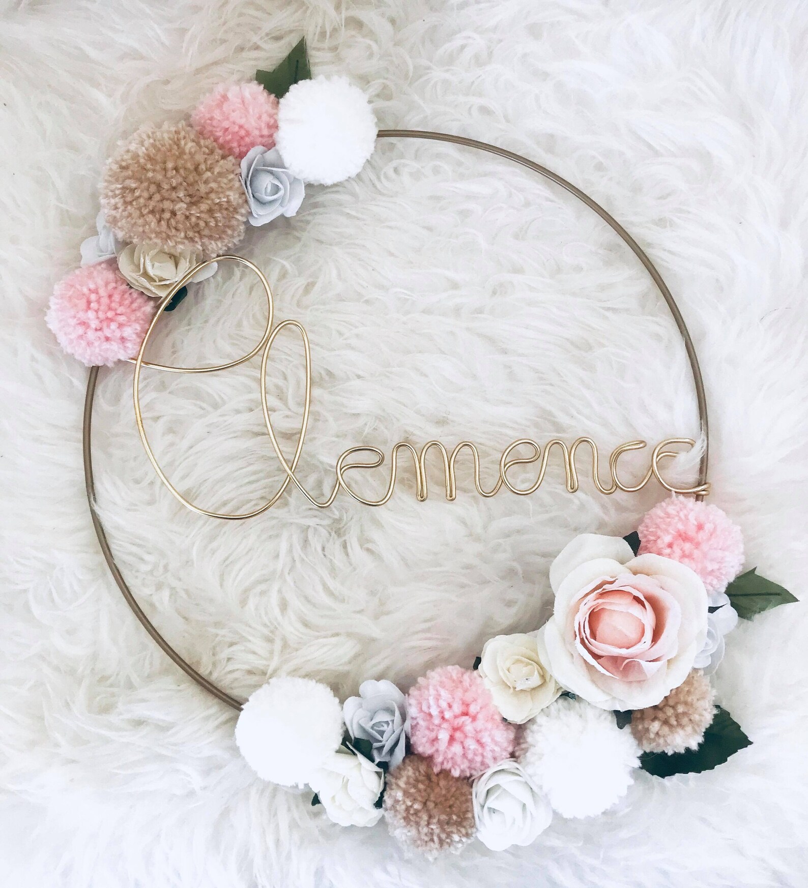 Golden Custom Flower Crown - Etsy