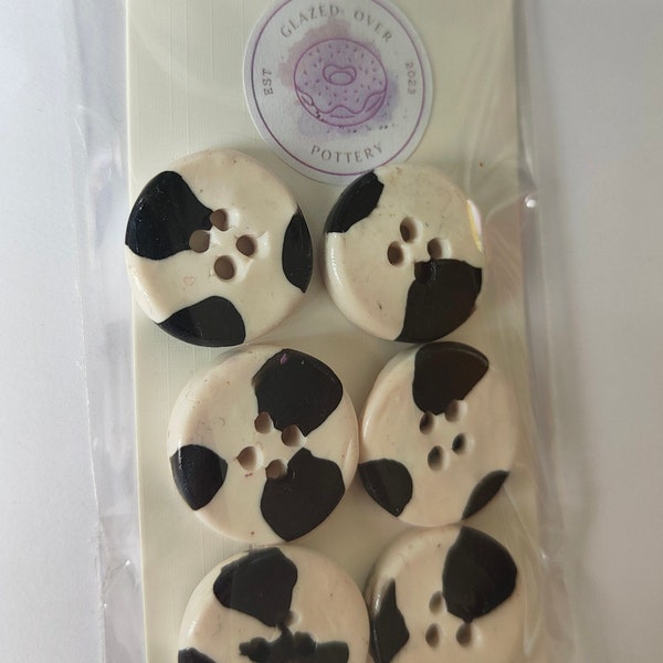 Cow Buttons - Etsy