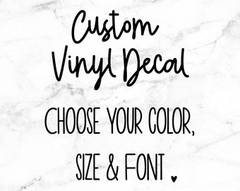 White vinyl decal | Etsy