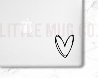 Heart Laptop Sticker | Etsy