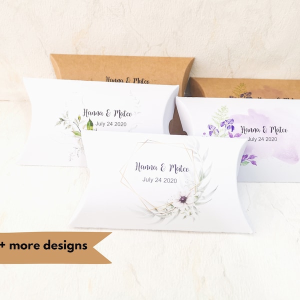 Favor Pillow Boxes - Etsy