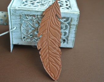 Leather feathers | Etsy