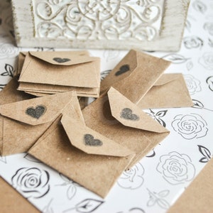 Mini Envelopes 50 Pc| Very Small Paper Envelopes | Teeny Tiny Envelopes ...
