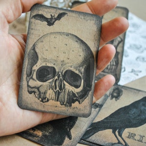 Gothic Paper Cards Gothic Brown Paper Tags Gothic Labels Gothic ...