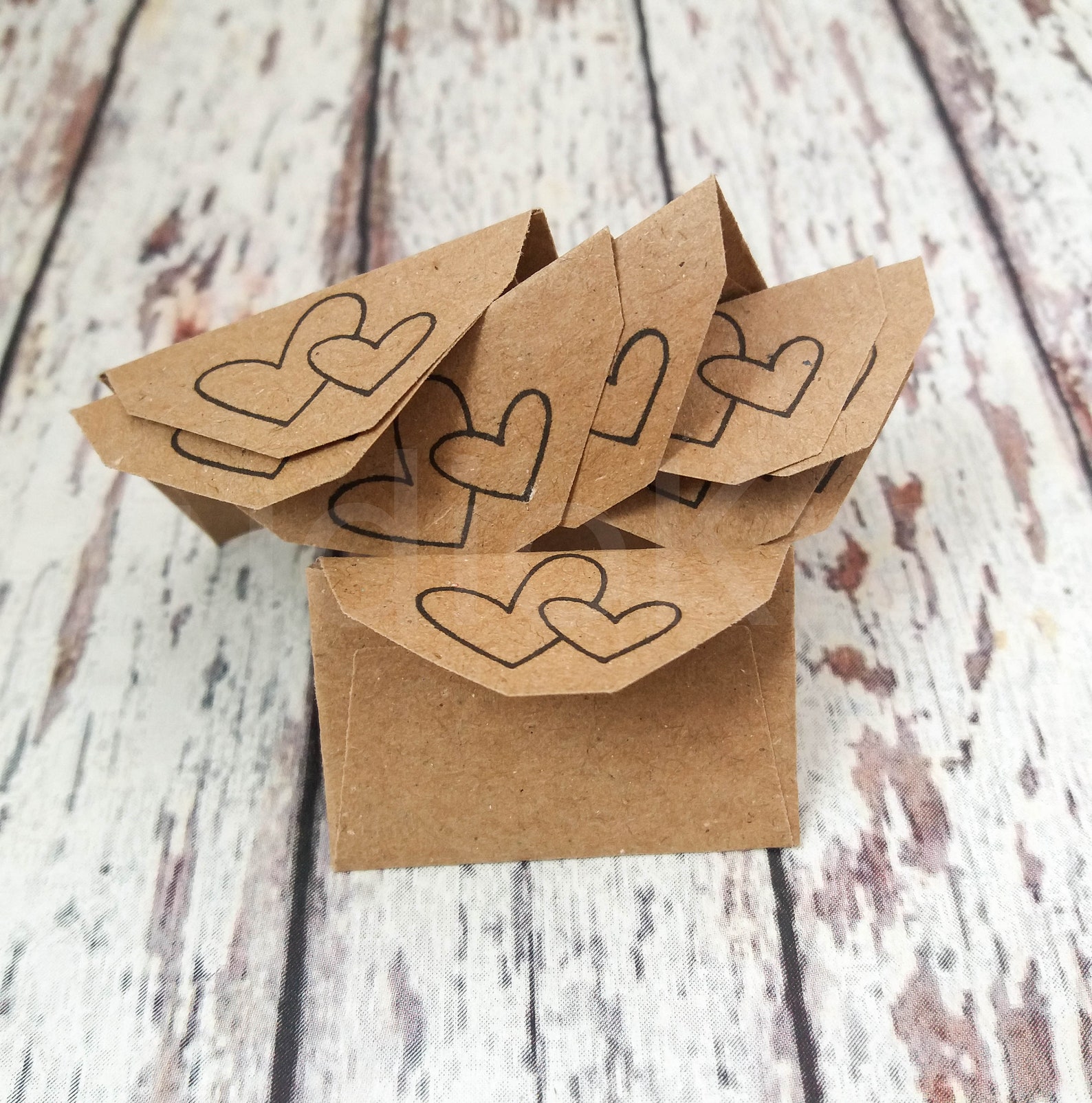 Heart Mini Envelopes 50 Pc Very Small Paper Envelopes Teeny | Etsy
