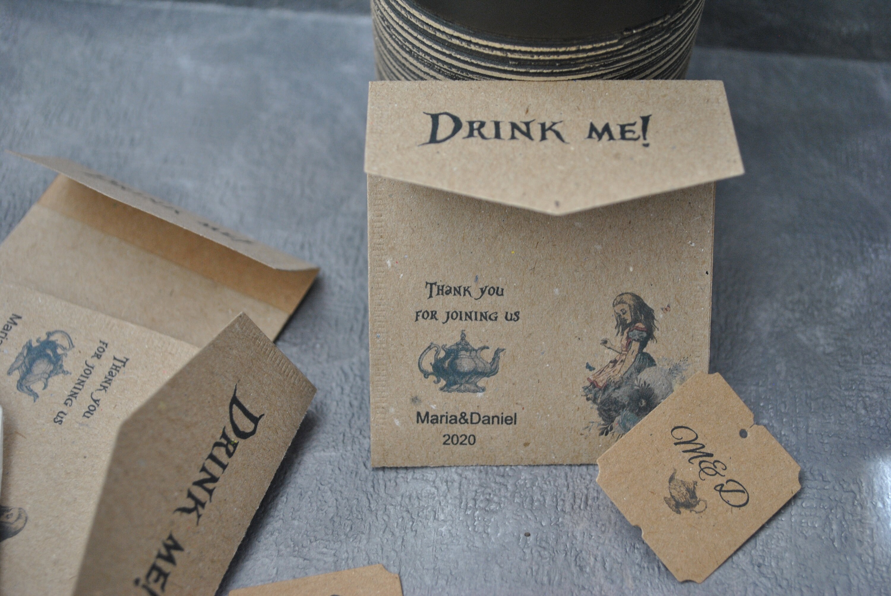 Custom Wedding Tea Bags and Tags Personalized Paper Tea - Etsy