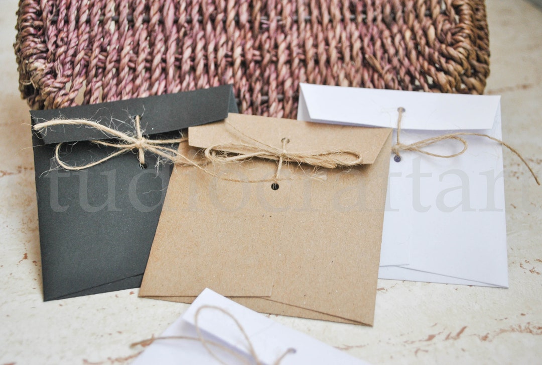 Small Rustic Packets for Seeds, Kraft Brown Paper Packets, Seed Favor ...