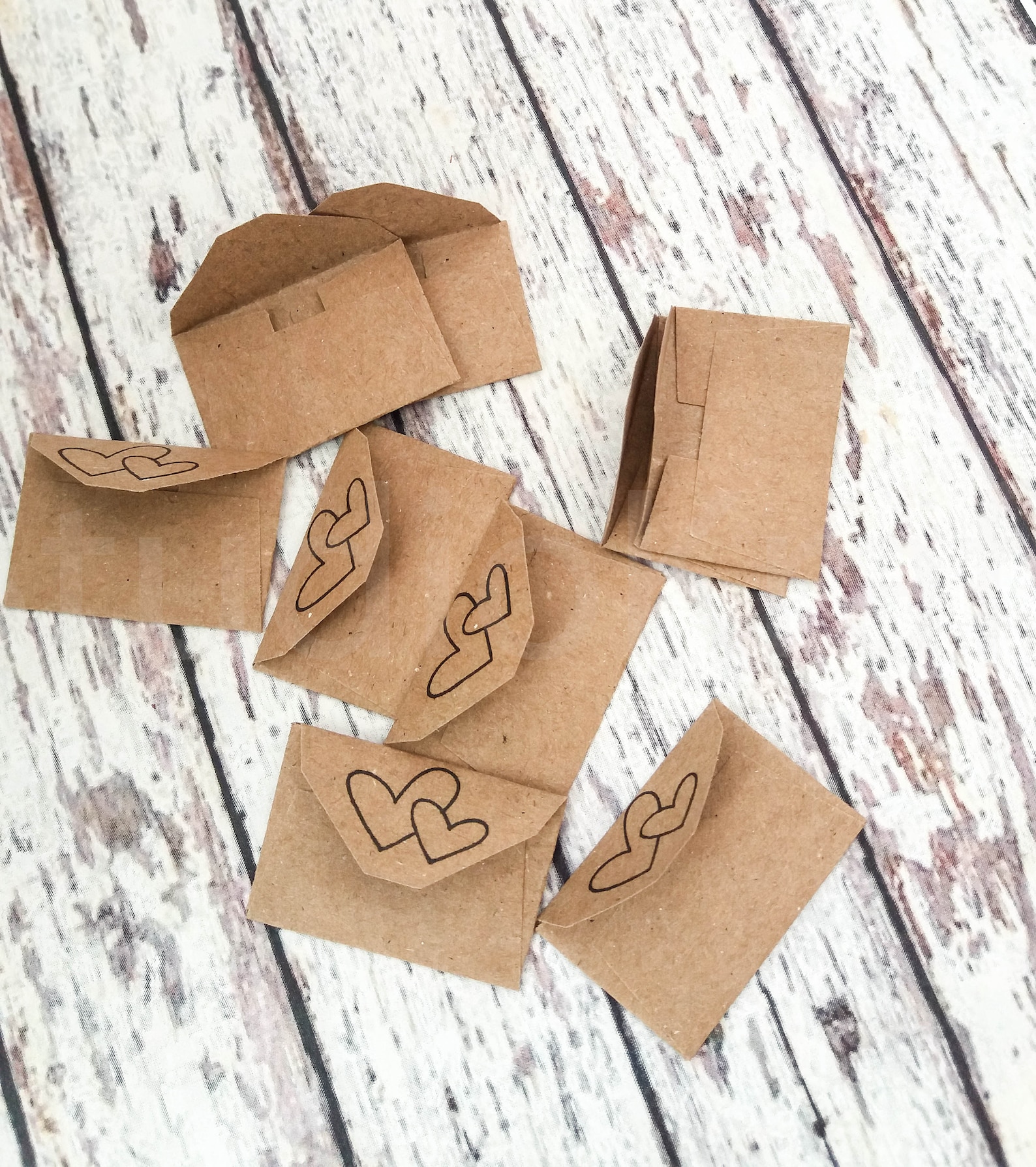 Heart Mini Envelopes 50 Pc| Very Small Paper Envelopes | Teeny Tiny ...