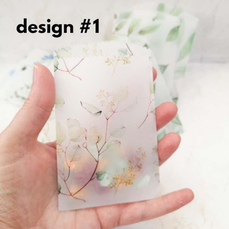 Vellum Favor Seed Packets Greenery Glassine Bags Translucent - Etsy
