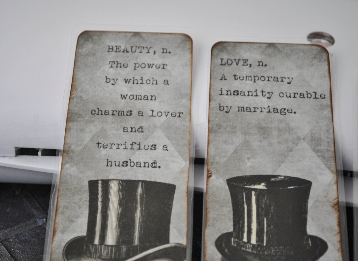 4 Skull Bookmarks Laminated Waterproof Paper Bookmarks - Etsy