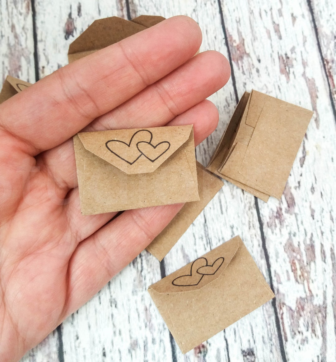 Heart Mini Envelopes 50 Pc| Very Small Paper Envelopes | Teeny Tiny ...