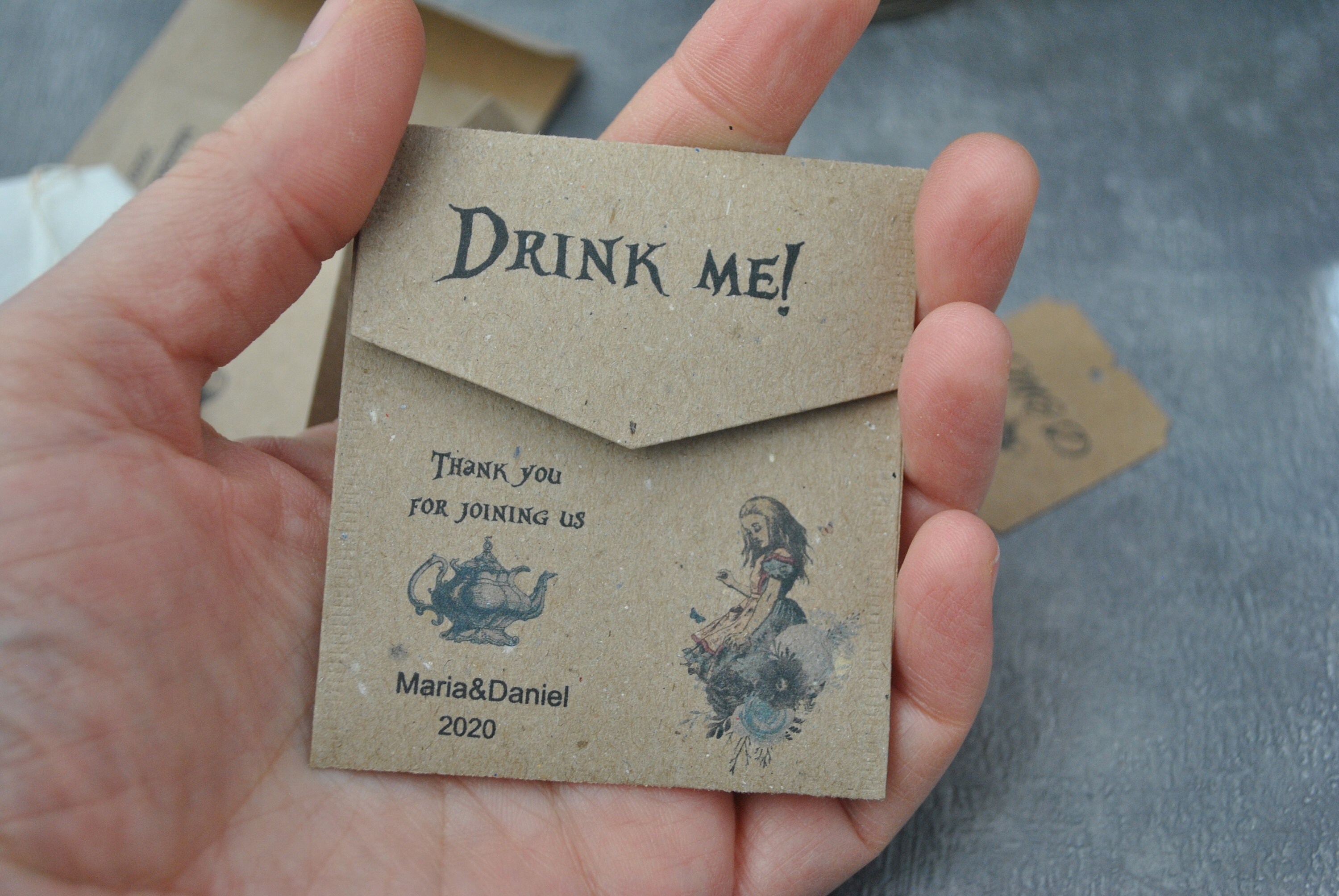 Custom Wedding Tea Bags and Tags Personalized Paper Tea - Etsy