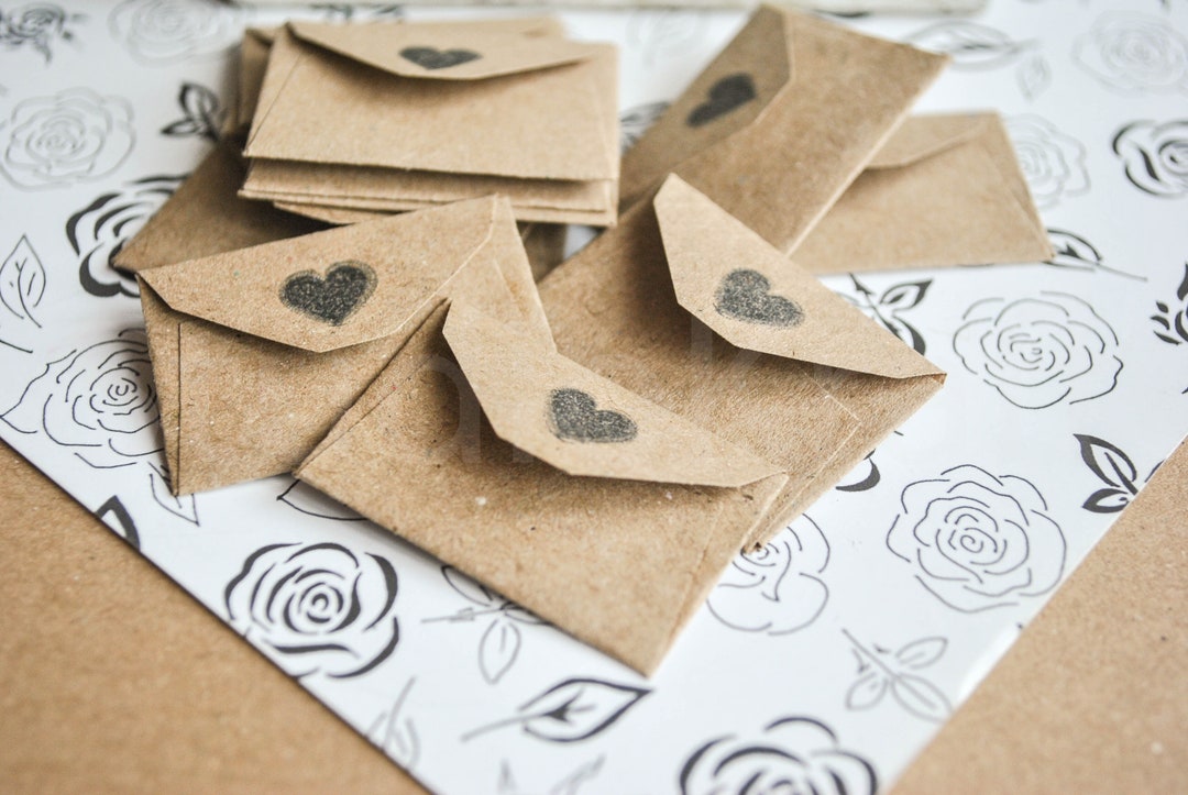 Mini Envelopes 50 Pc| Very Small Paper Envelopes | Teeny Tiny Envelopes ...