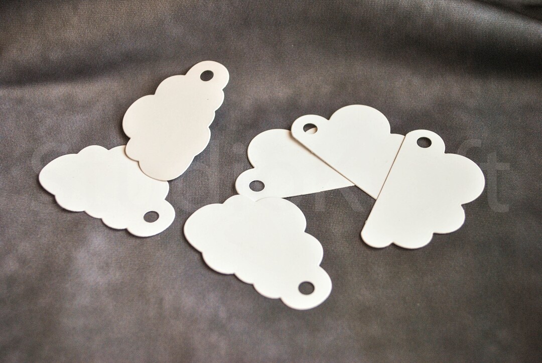 30 Paper Clouds Tags | Handmade Paper Tags | Gift Tags | Blank Tags ...