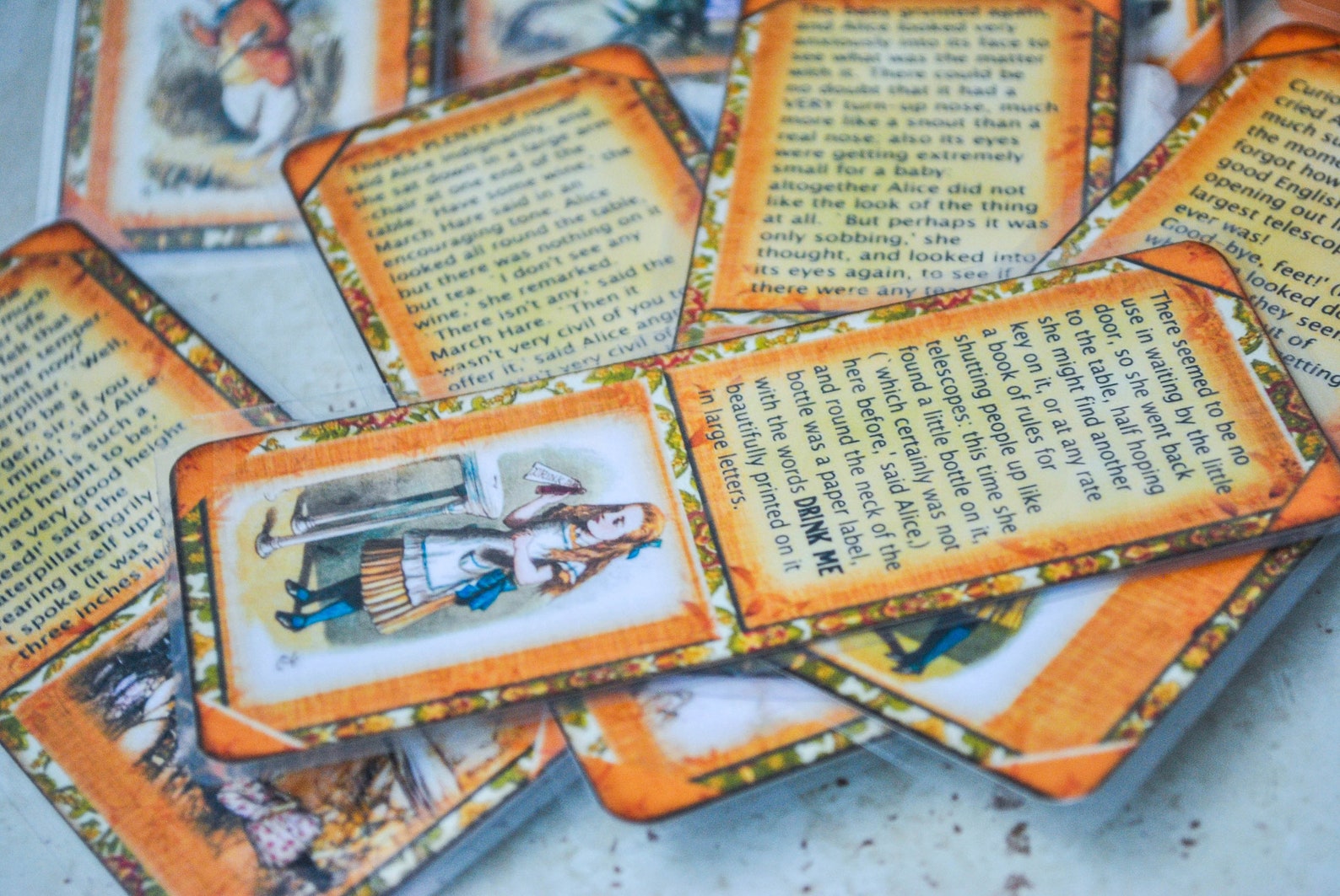 8 Alice in Wonderland Bookmarks Photo Paper Bookmarks - Etsy