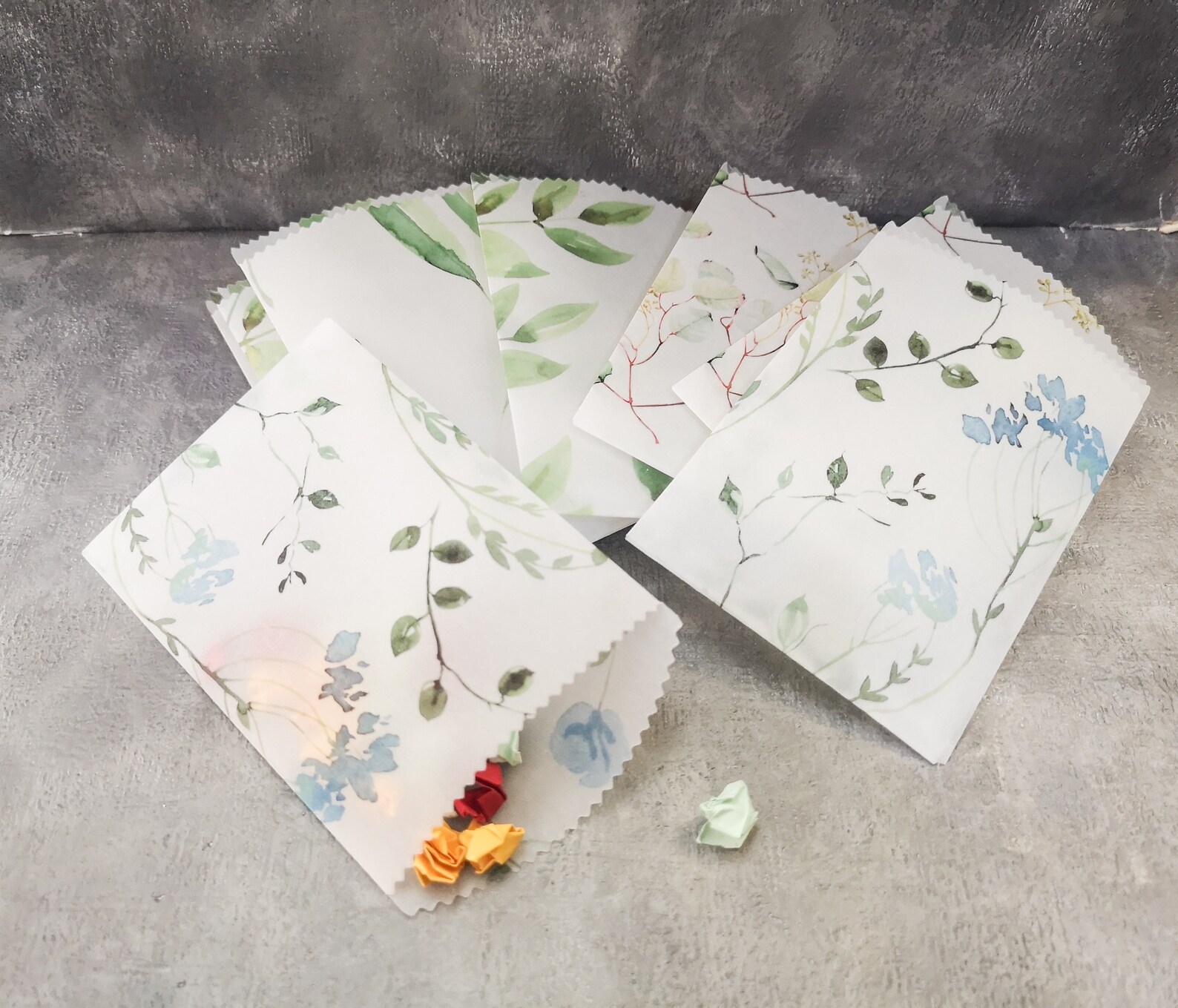 Vellum Favor Seed Packets Greenery Glassine Bags Translucent - Etsy