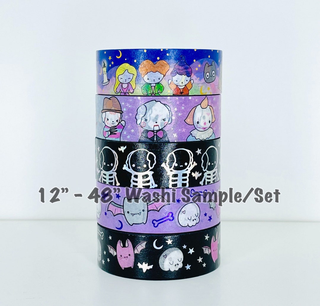 12" - 24" Sample/set Sweet Bean Plans - Halloween Washi - Bat Washi ...