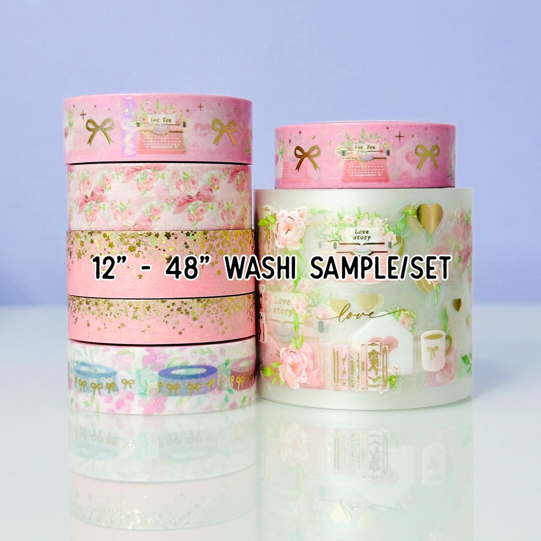 12" - 48" Sample/set Simply Gilded Love Story Washi | Valentine's Day ...
