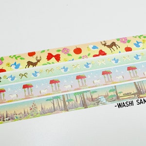 12" - 48" Sample/set Simply Gilded Sn0w White Washi | Wishing Well ...