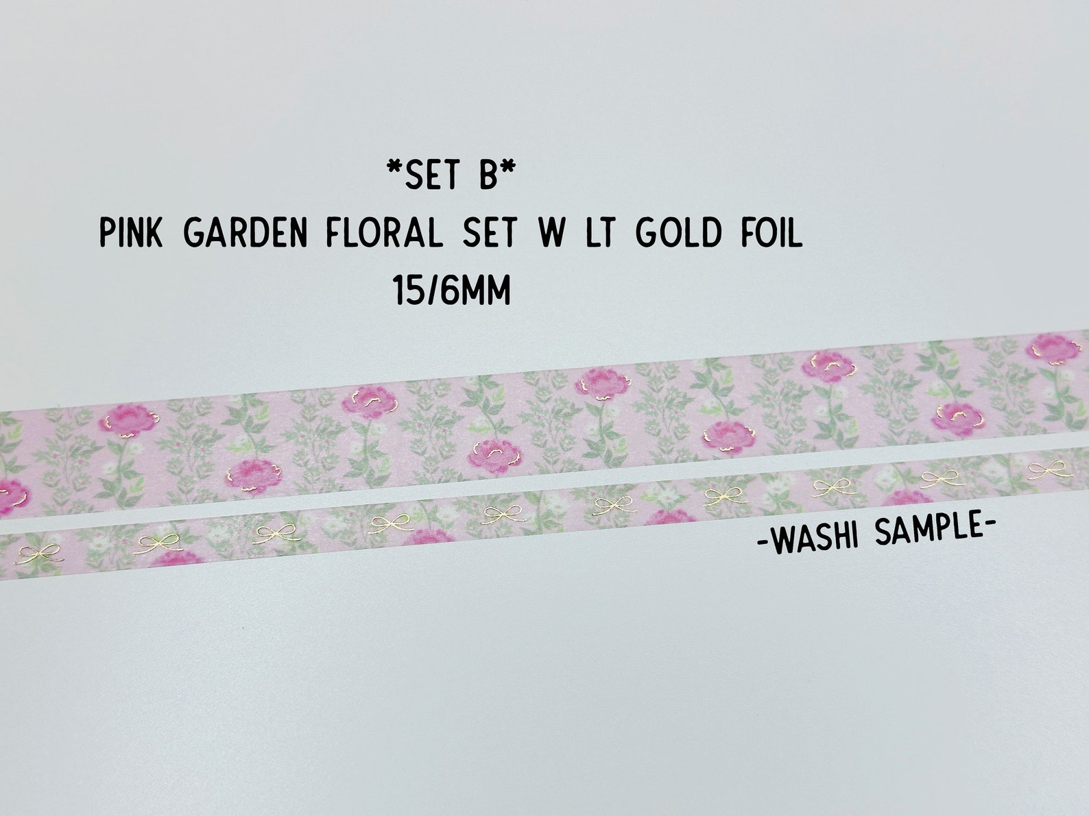 12" - 48" Sample/set Simply Gilded Garden Floral Washi | Floral Scallop ...