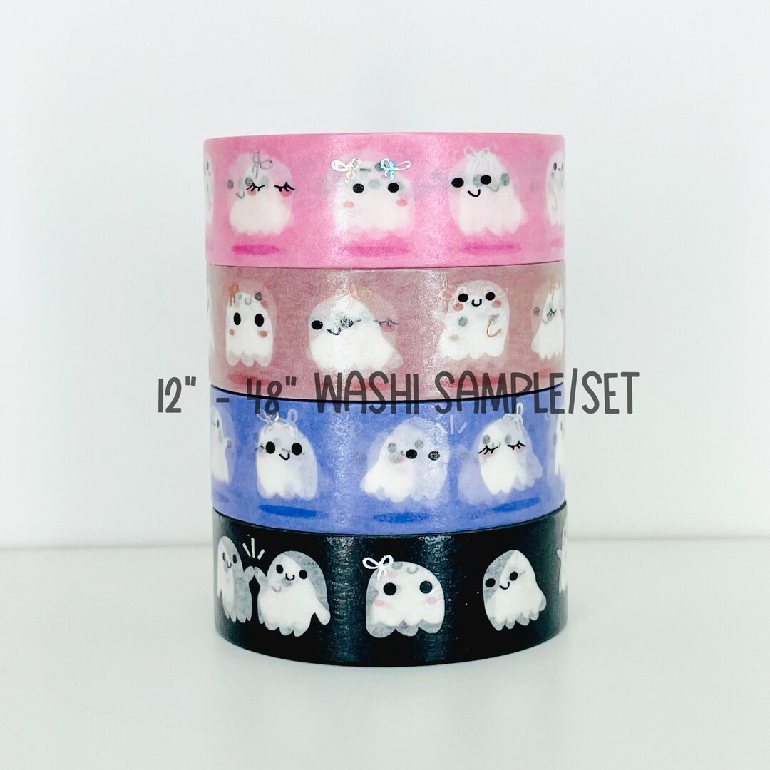 12" - 48" Sample/set Simply Gilded Cute Ghost Friends Washi | Halloween ...