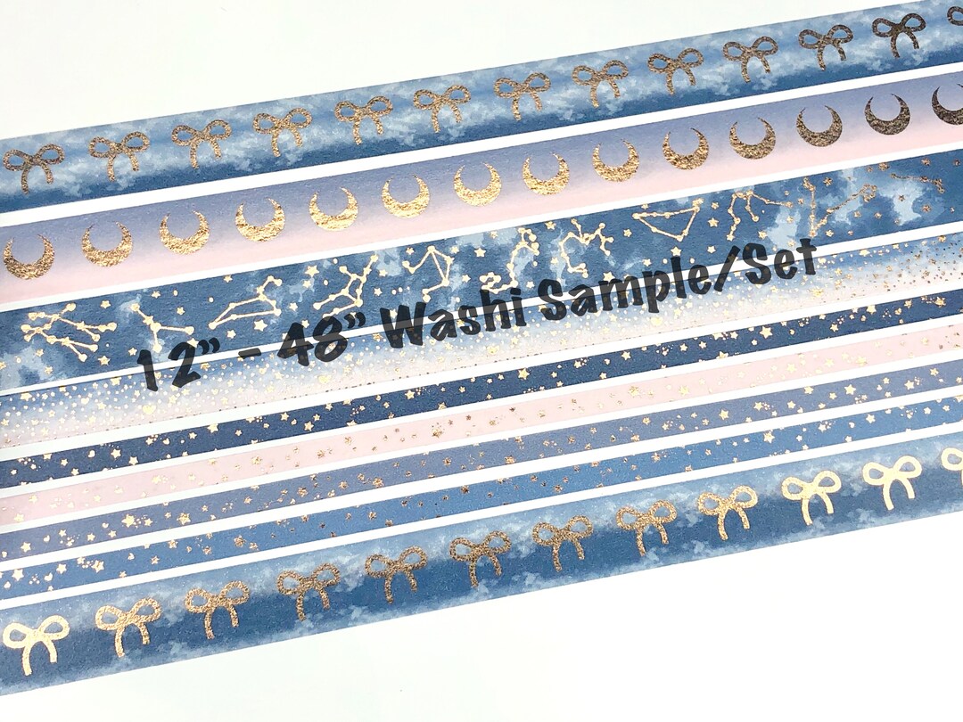 12" - 48" Sample/set Simply Gilded Galaxy 5.0 Dusk | Galaxy Washi ...