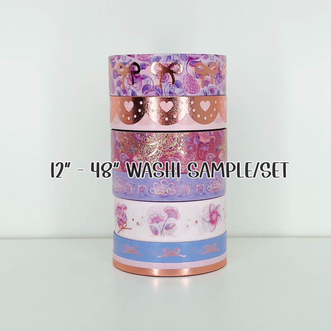 12" - 48" Sample/set Simply Gilded Lovely Washi | December Sub Box ...