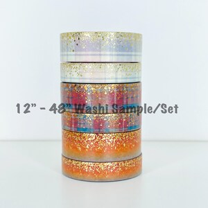 12" - 48" Sample/set Simply Gilded Cozy Stardust Washi | Fall Washi | Cozy Fall Washi | Washi ...