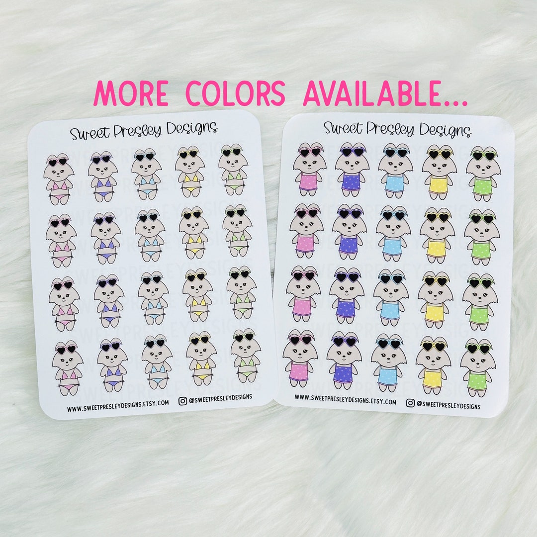 Sweet Presley Bikini Stickers Swimsuit Stickers Planner Stickers Deco ...