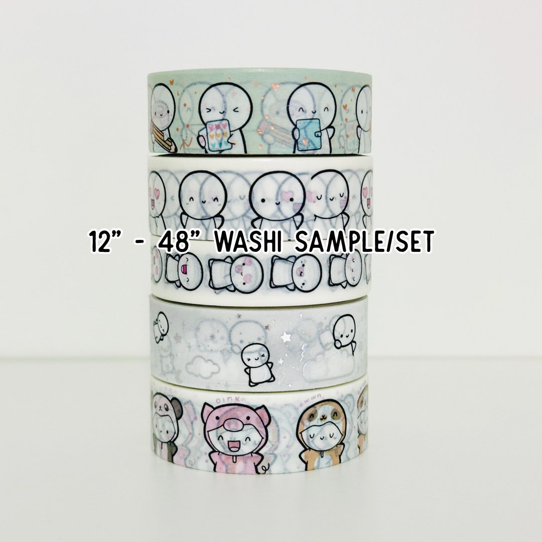 12" - 48" TCMC Washi Sample | Planning Time Washi | Emoti Washi ...
