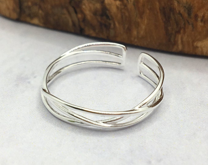 Simple Sterling Silver Ring Adjustable Ring Delicate Ring | Etsy