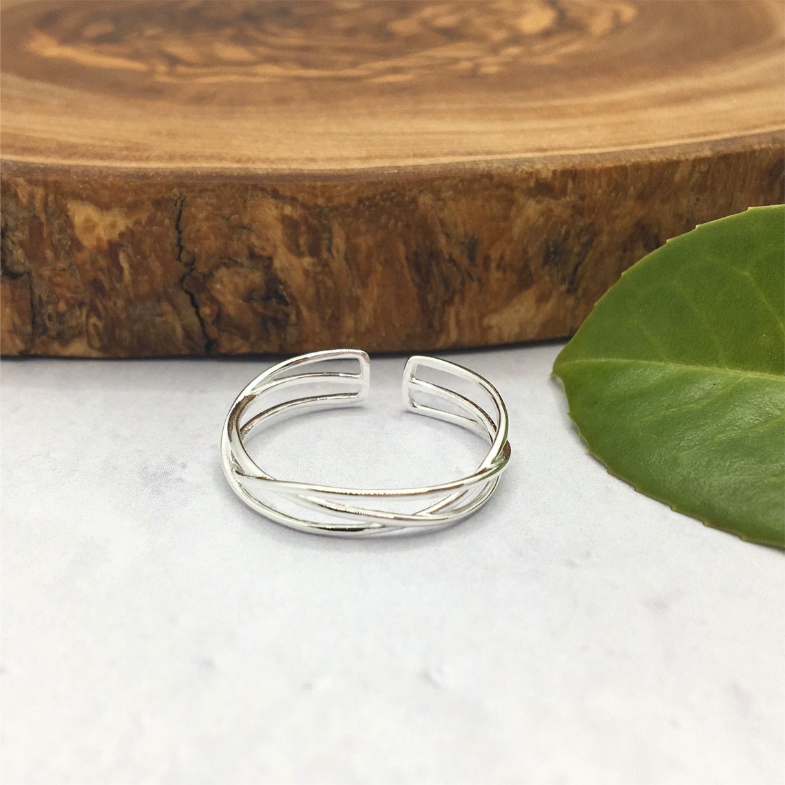 Simple Sterling Silver Ring Adjustable Ring Delicate Ring - Etsy