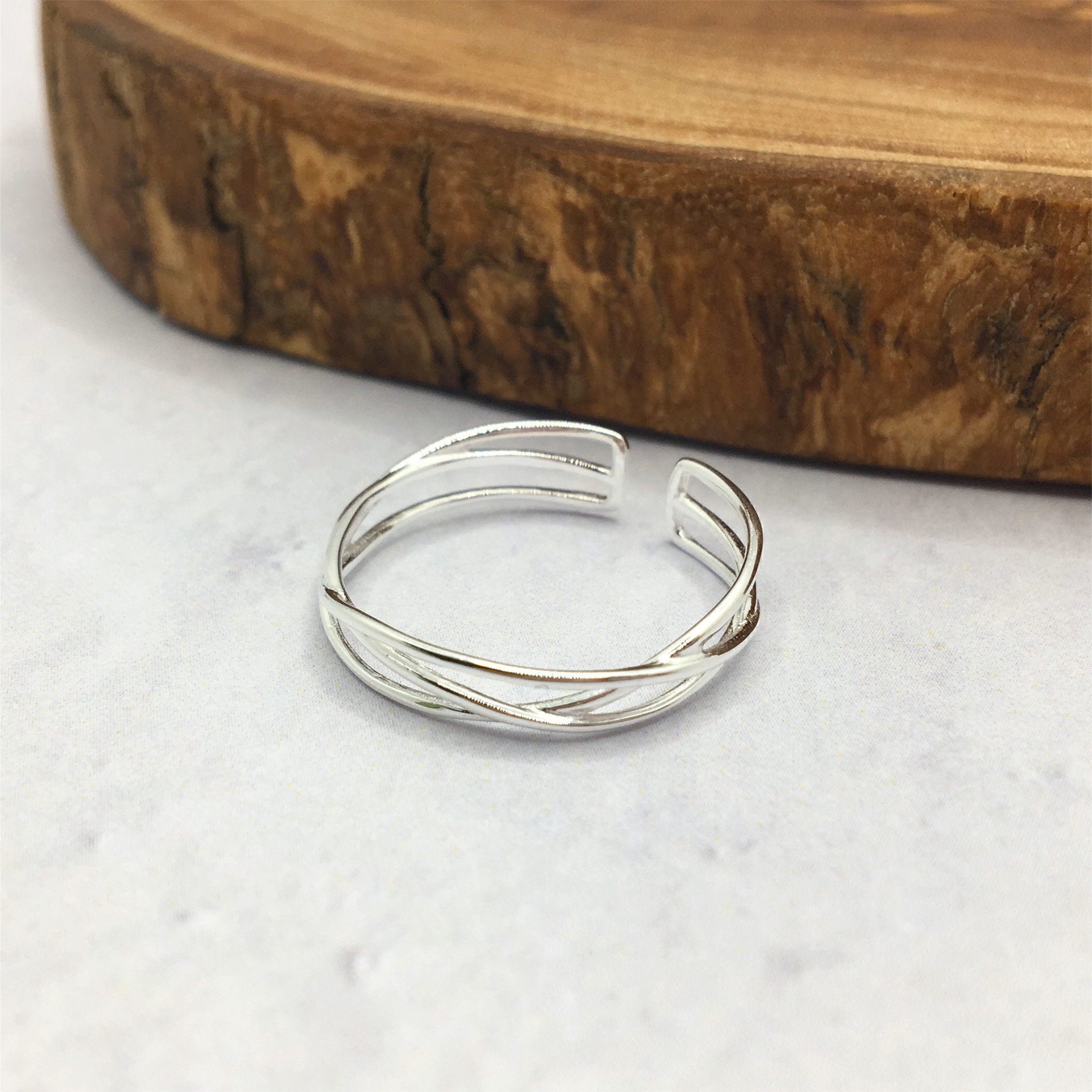 Simple Sterling Silver Ring Adjustable Ring Delicate Ring - Etsy