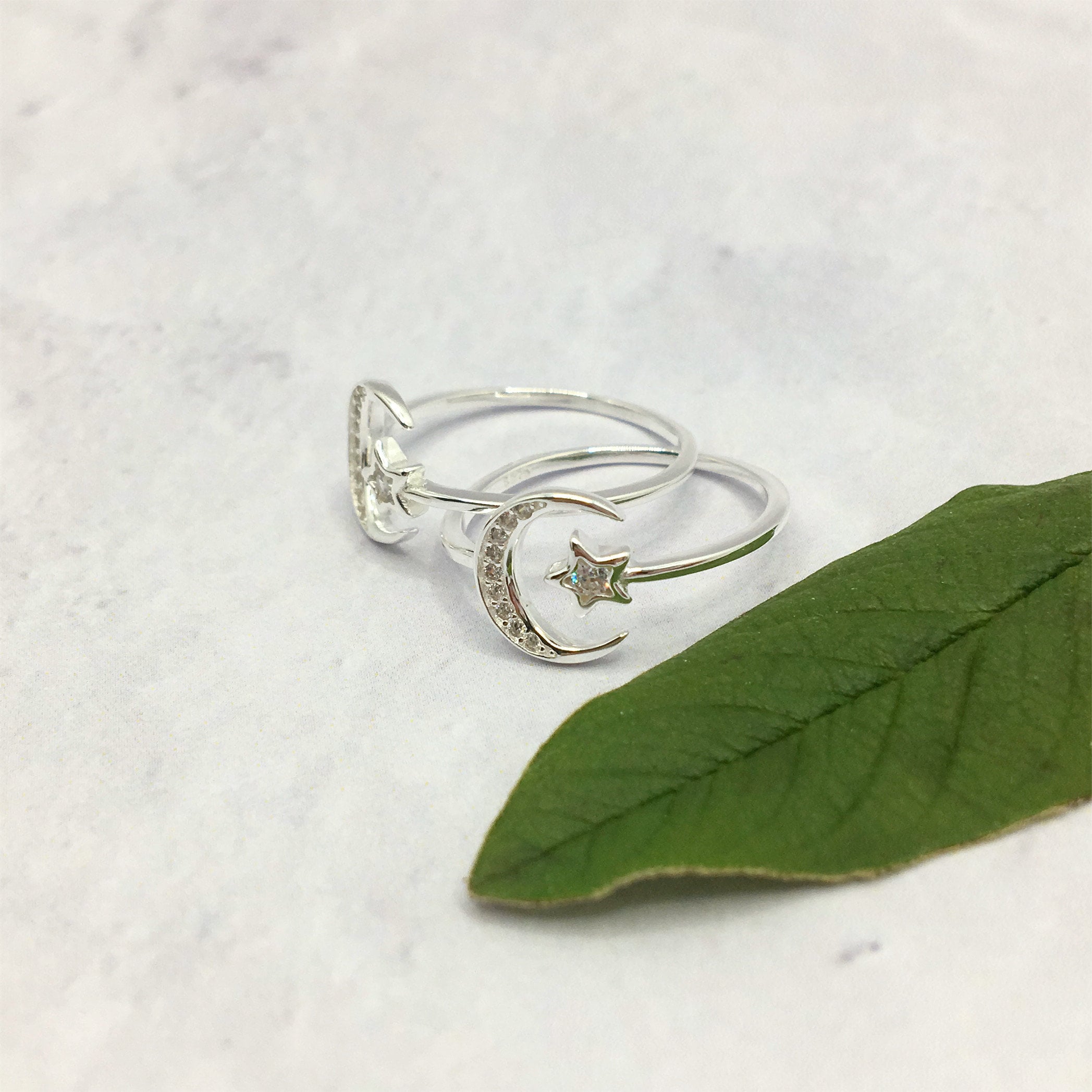 Gorgeous Sterling Silver Half Moon Ring Unique Silver Ring - Etsy