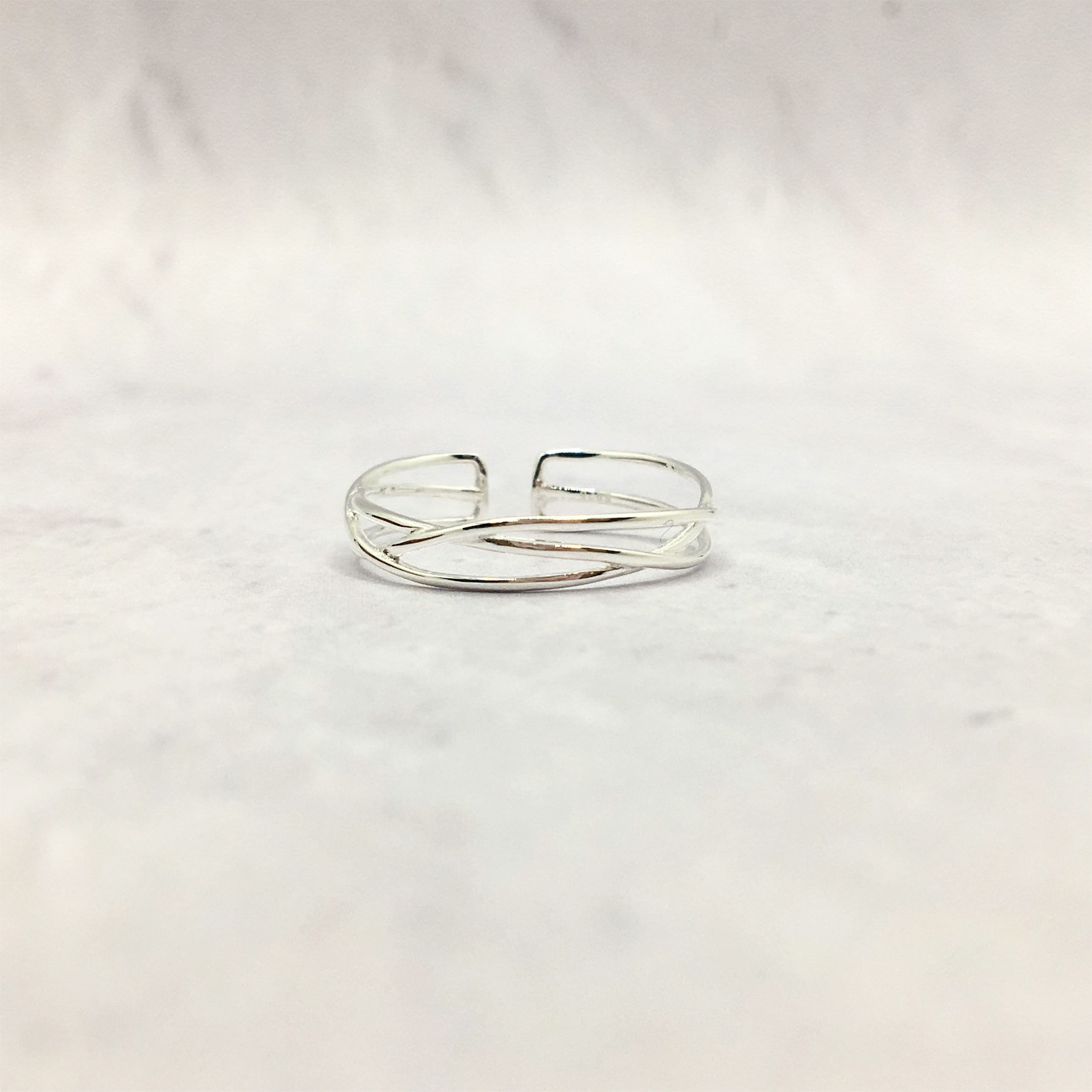 Simple Sterling Silver Ring Adjustable Ring Delicate Ring - Etsy