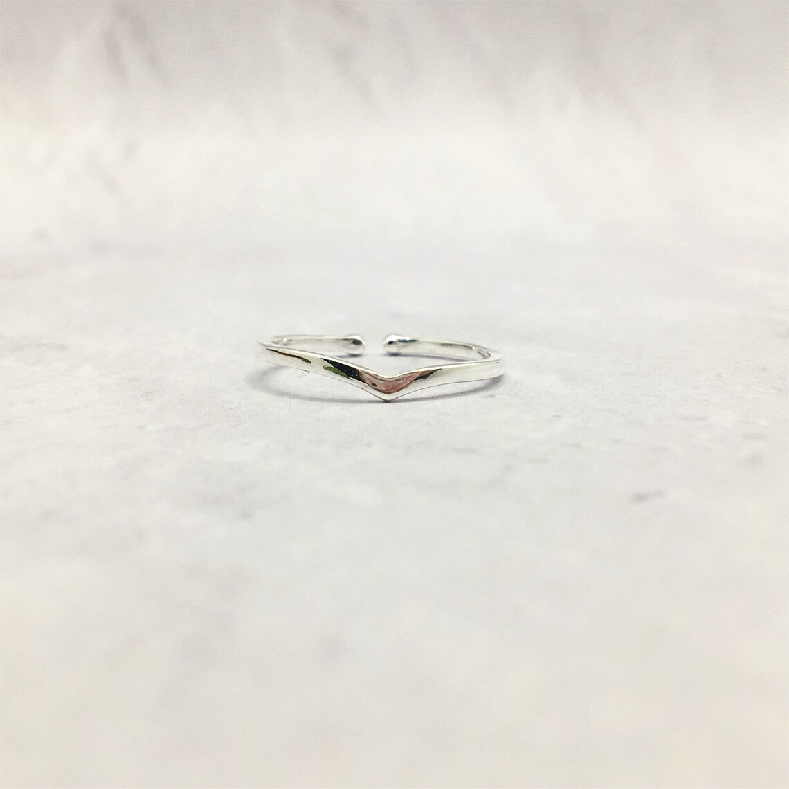 Simple Sterling Silver Ring Adjustable Ring Delicate Ring | Etsy