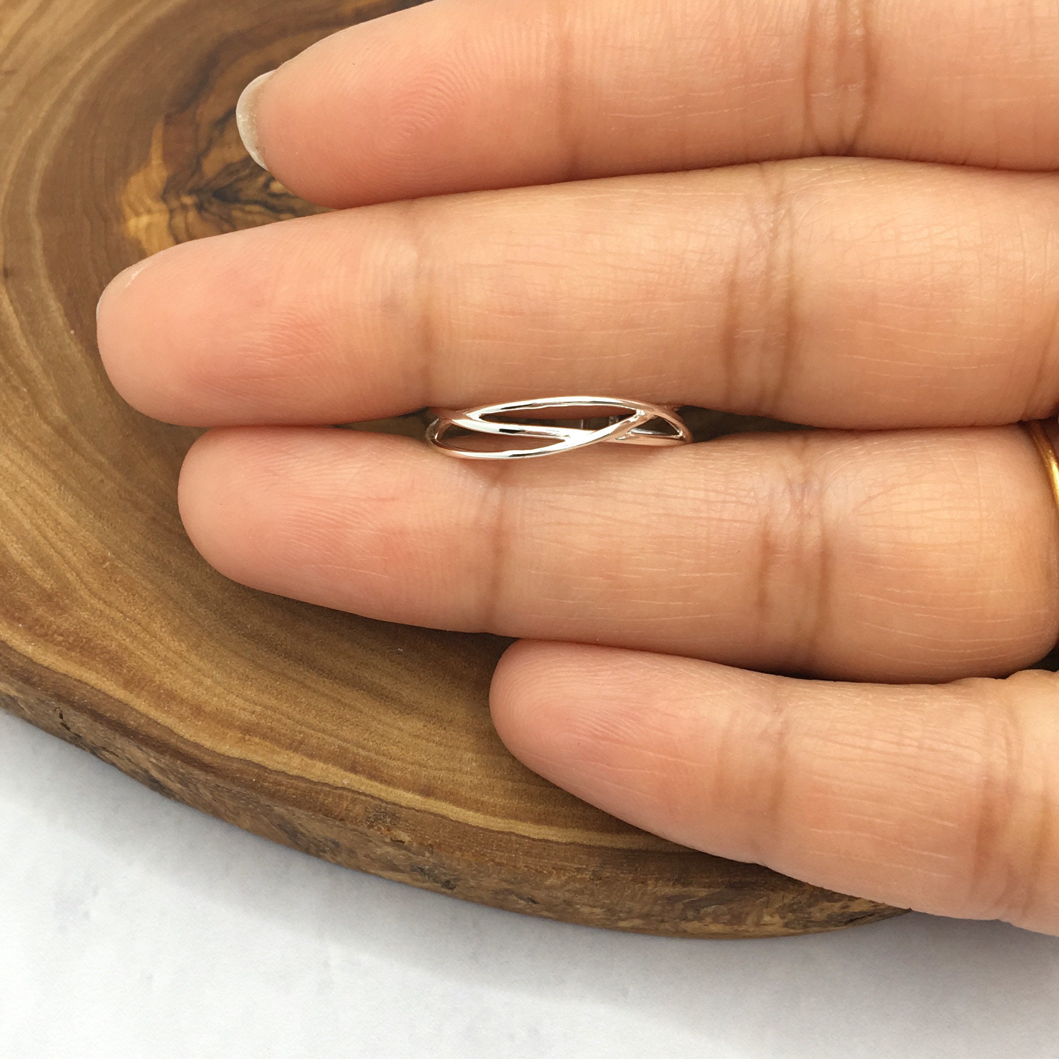 Simple Sterling Silver Ring Adjustable Ring Delicate Ring - Etsy