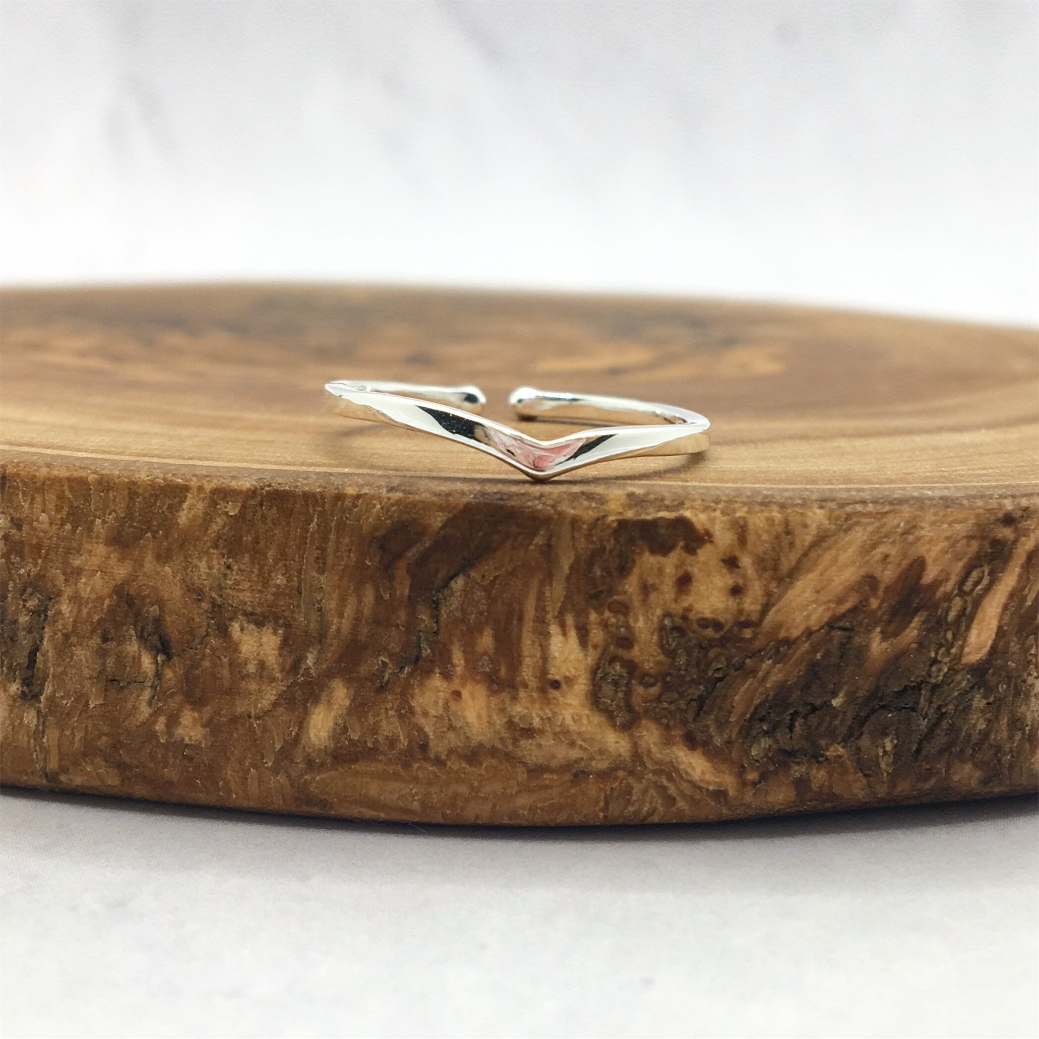 Simple Sterling Silver Ring Adjustable Ring Delicate Ring | Etsy