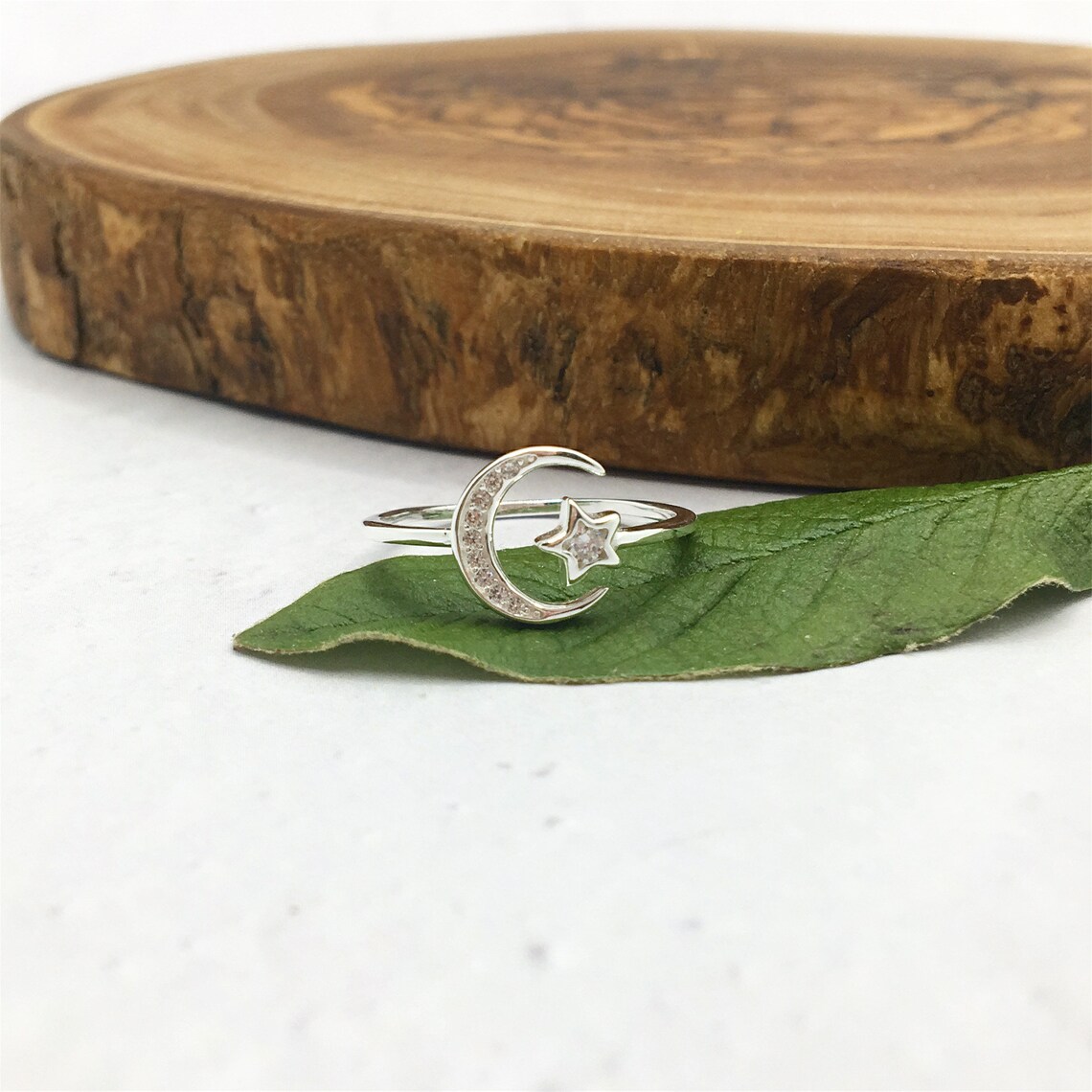 Gorgeous Sterling Silver Half Moon Ring Unique Silver Ring - Etsy