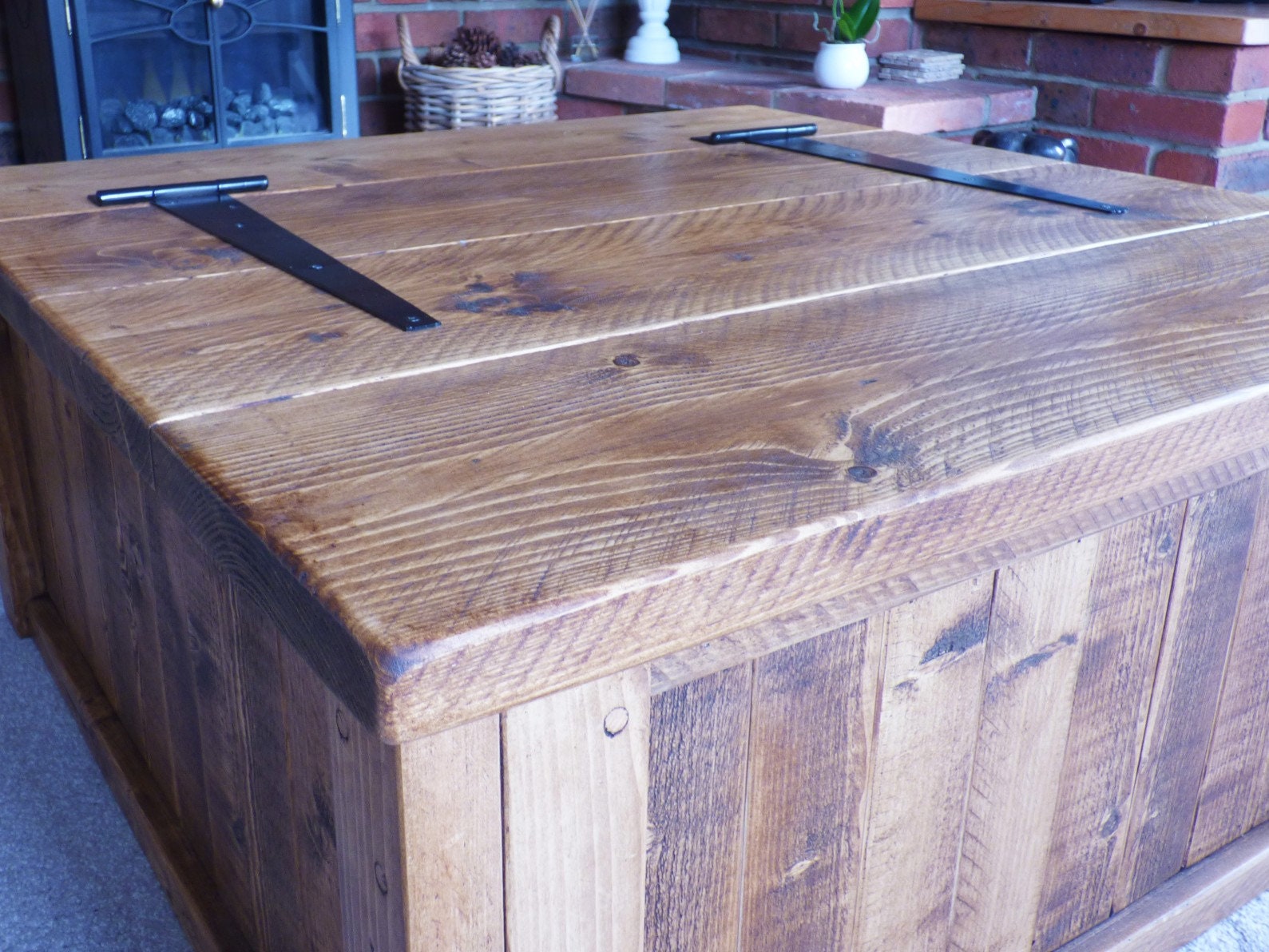 Reclaimed Rustic Wooden Trunk/coffee Table **free Delivery** - Etsy UK