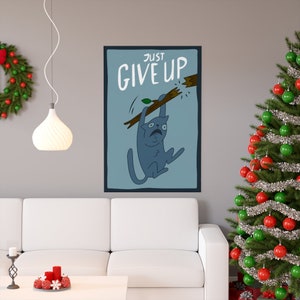 Smiling Friends Give up Cat Poster - Etsy