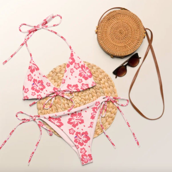 Hawaiian Print Bikini - Etsy